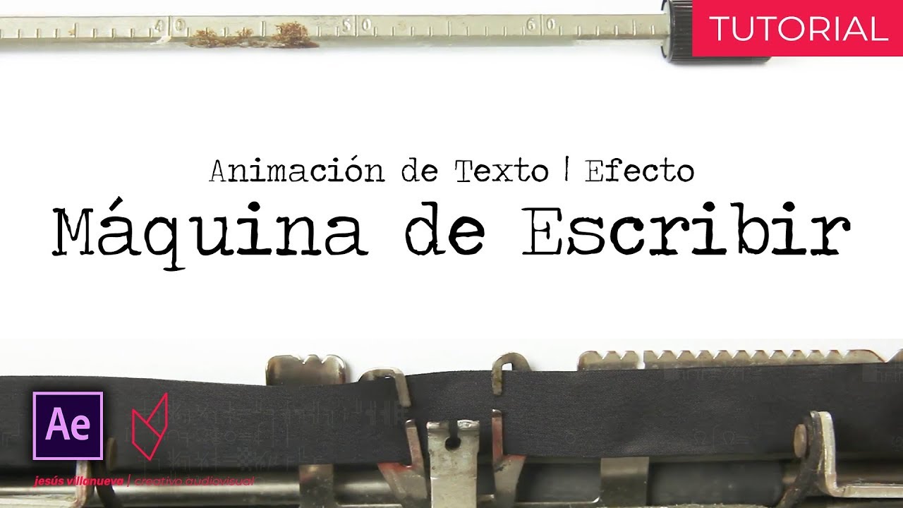 ¡Efecto MÁQUINA de ESCRIBIR! [Type-On] || Tutorial - After Effects ...