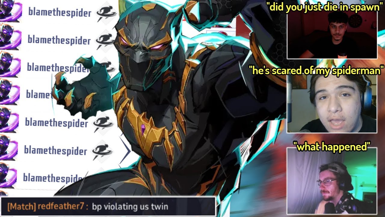 Streamers React to a Top 500 Black Panther (Marvel Rivals) - YouTube