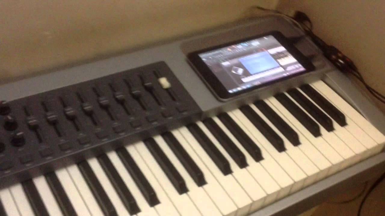 Cube iWork 7 tablet pc + M-Audio Keystation Pro 88 midi keys = music ...