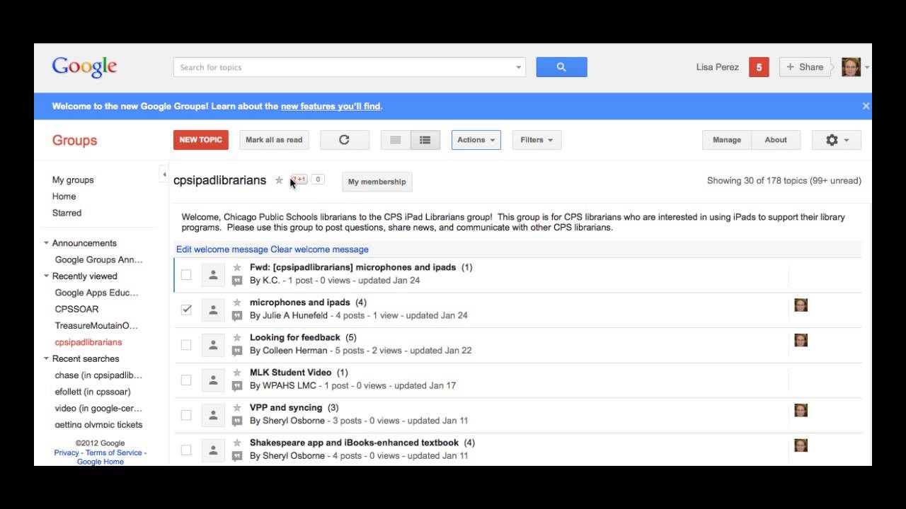 Manage Google Apps Group Discussions - YouTube