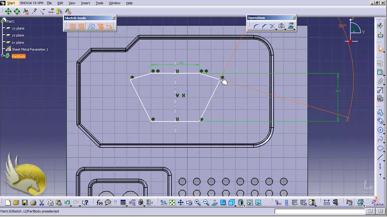 Catia V5 Essentials07 Sheet Metal Design 009 Computer Case Back Plate ...