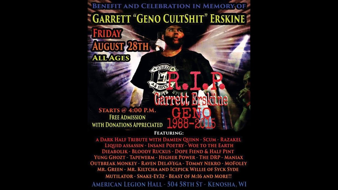 RAZAKEL LIVE AT GENO CULTSHIT'S MEMORIAL SHOW IN KENOSHA - YouTube