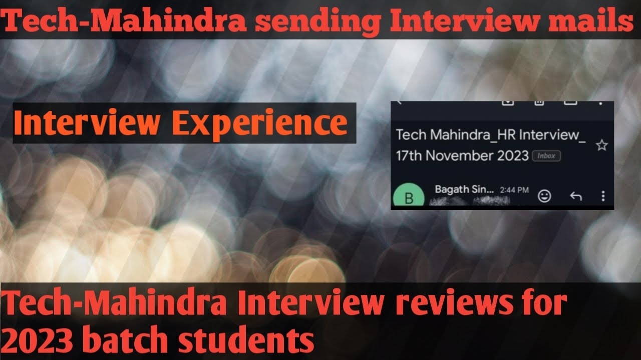 Tech-Mahindra sending HR interview mails | Tech-Mahindra interview ...