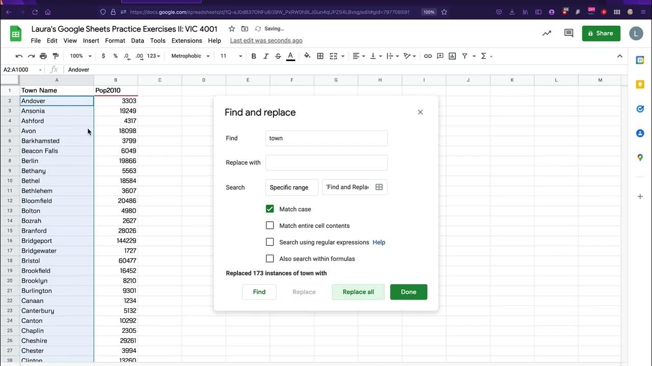Google Sheets Practice Part 2 - YouTube