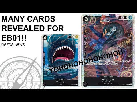 BROOK & LABOON SR!!! SO MANY EB01 CARDS REVEALED!! - OPTCG NEWS - YouTube
