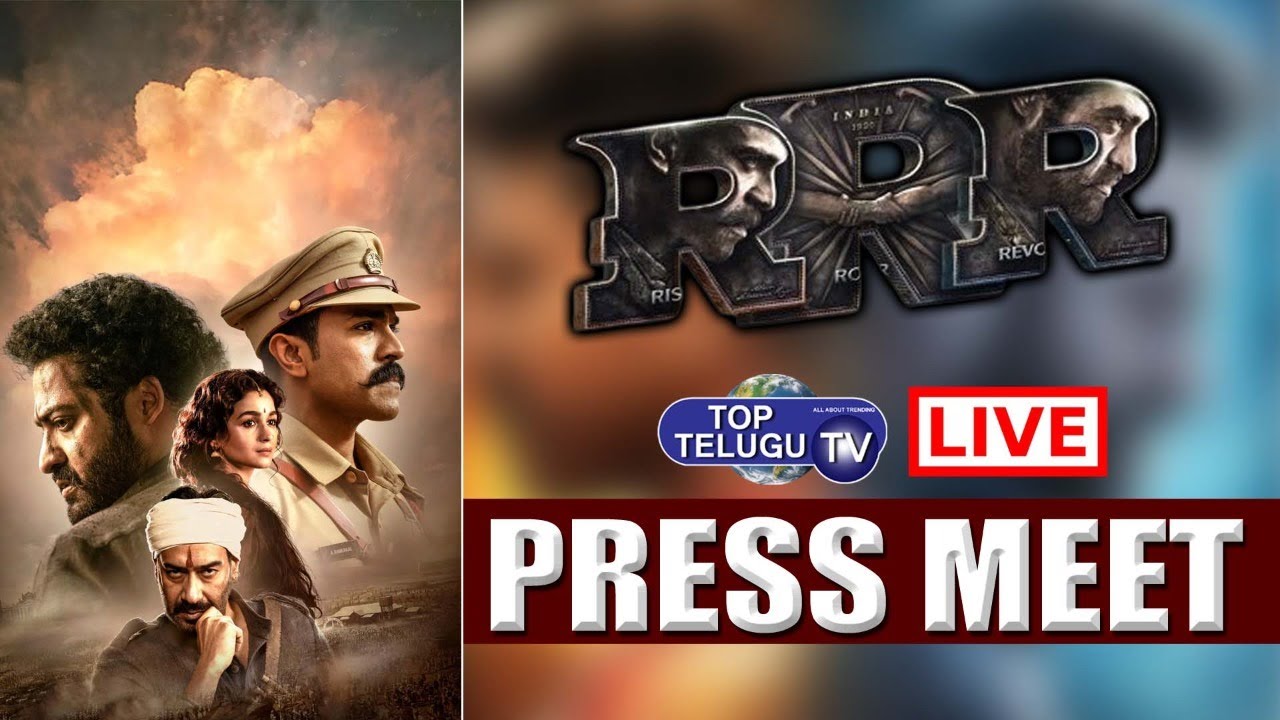 LIVE - RRR Movie Team Press Meet LIVE | Jr Ntr | Ram Charan | SS ...