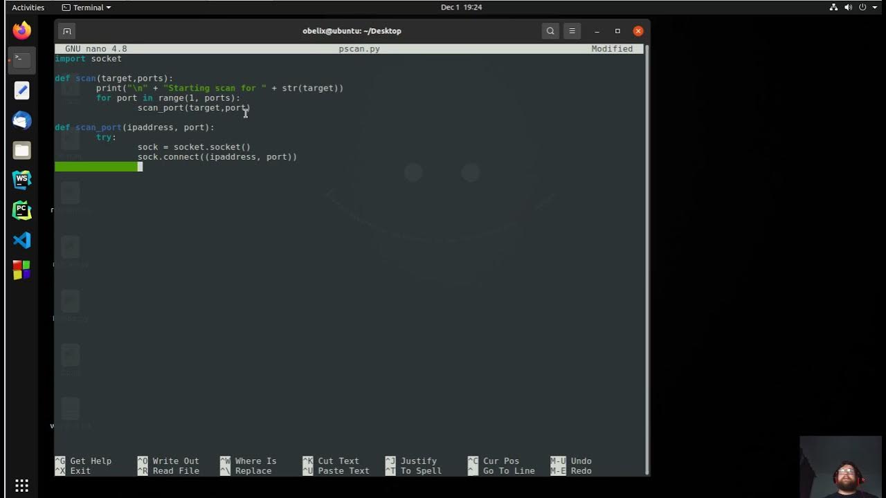 Programming a Port Scan in Python - YouTube