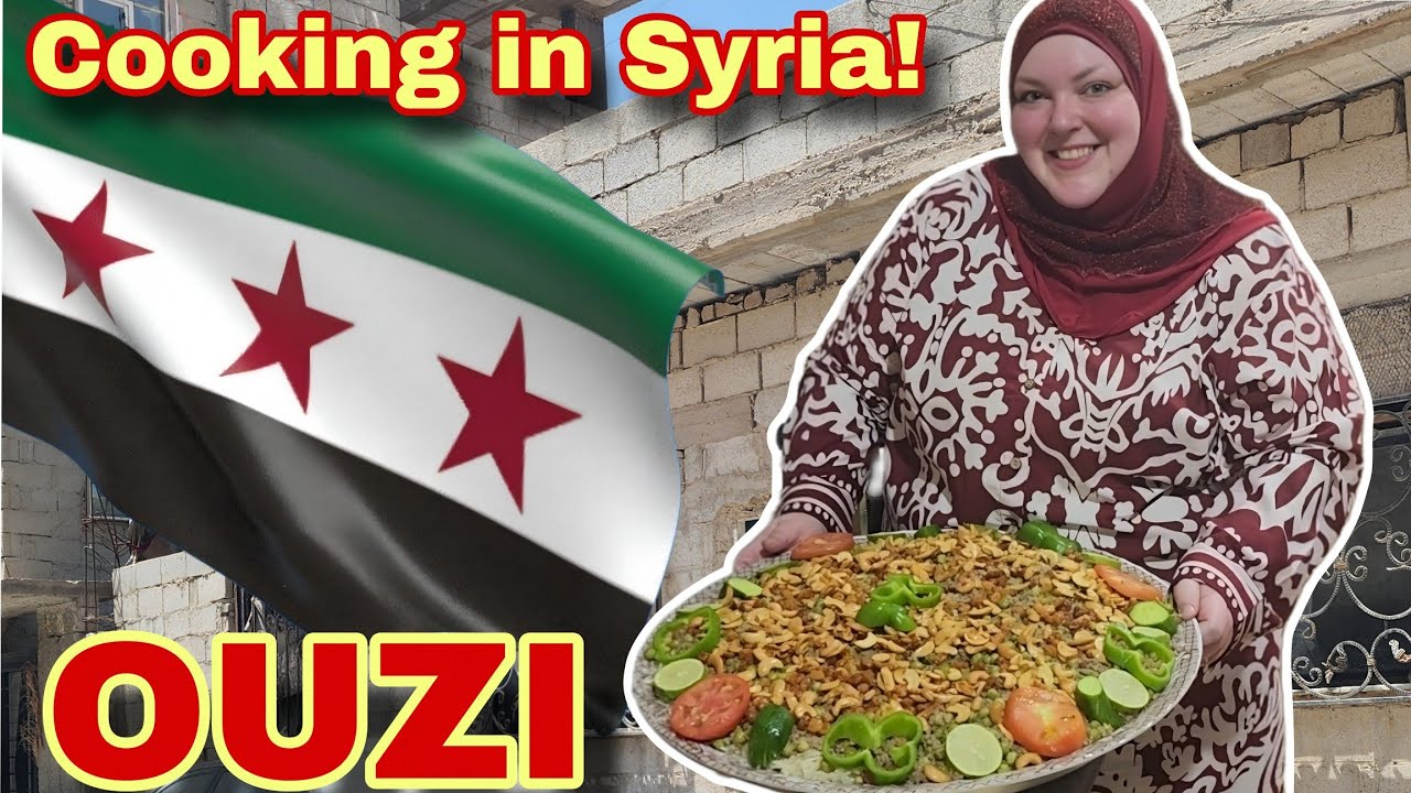 MAKING THE BEST SYRIAN FOOD IN SYRIA! OUZI (MEAT AND RICE DISH) - YouTube