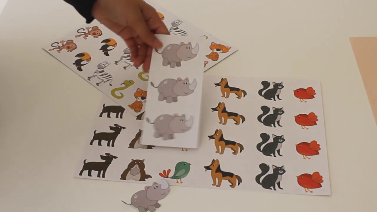 EL JUEGO DE LA MEMORIA Tutorial con Cartulina Animada - YouTube