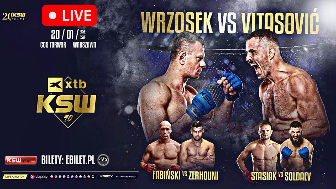 KSW 90: Wrzosek vs. Vitasović | LIVE STREAM | MMA FIGHT COMPANION ...