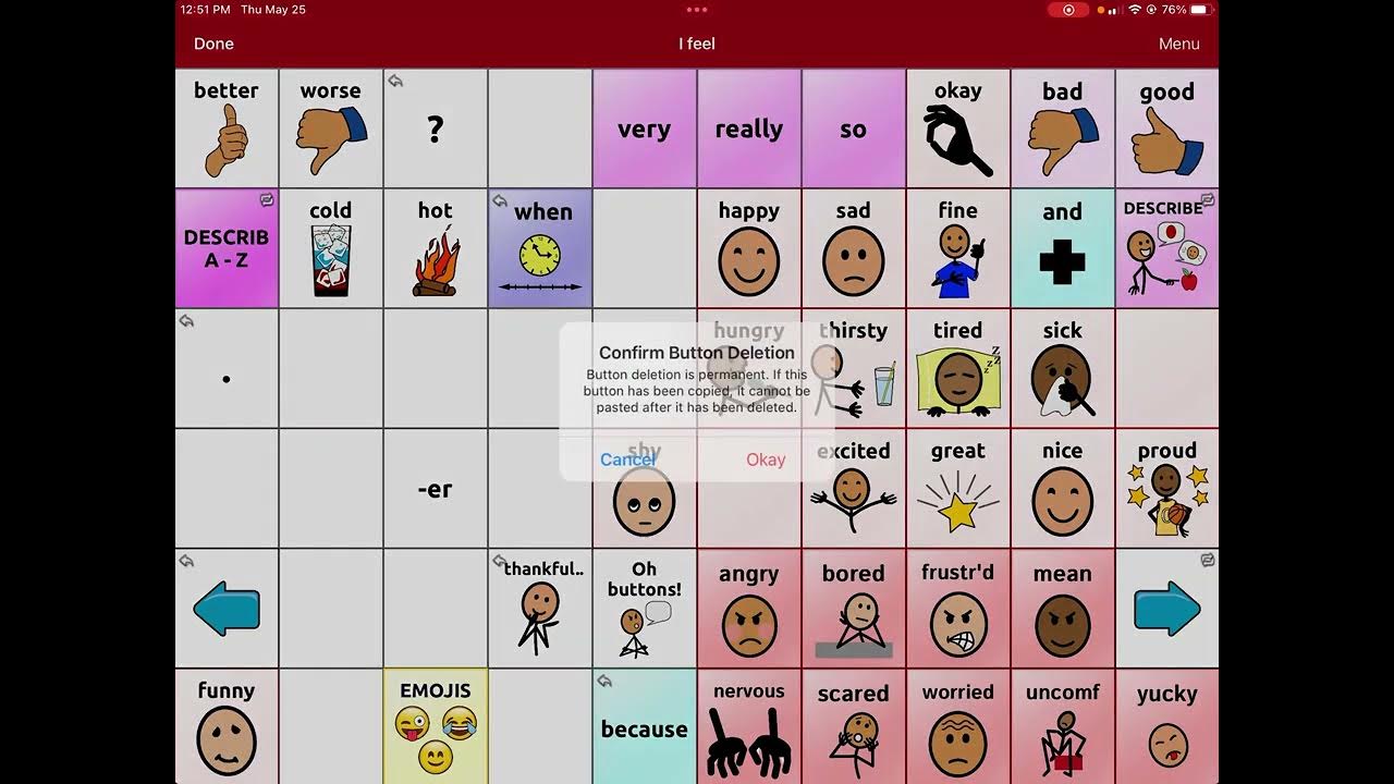TouchChat WordPower: Recording voice for a button (Tips for GLP) - YouTube