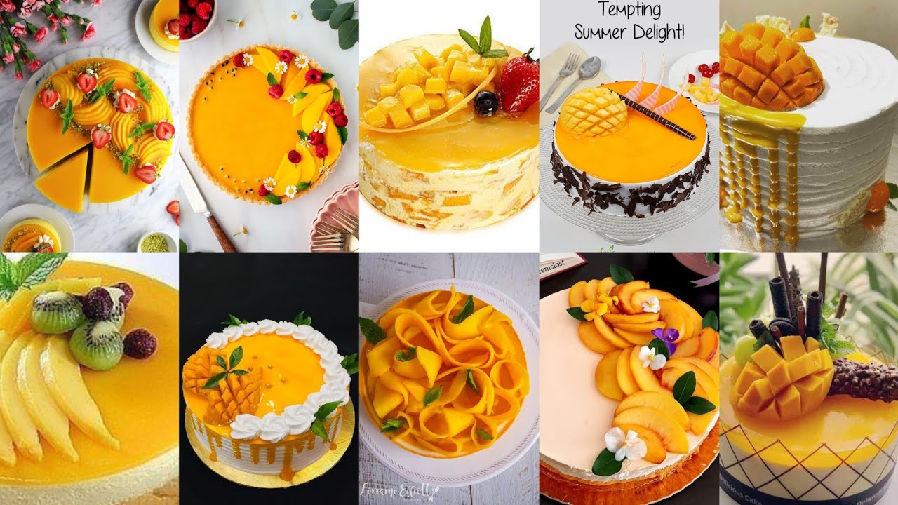 Letest Mango cake collection || New mango 🥭 cake || Yummy 🤤 & Testy ...