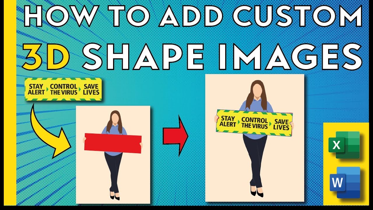 How To Add Custom Shape Image In Microsoft Excel And Word YouTube How To Add Custom Shape Image In Microsoft Excel And Word YouTube