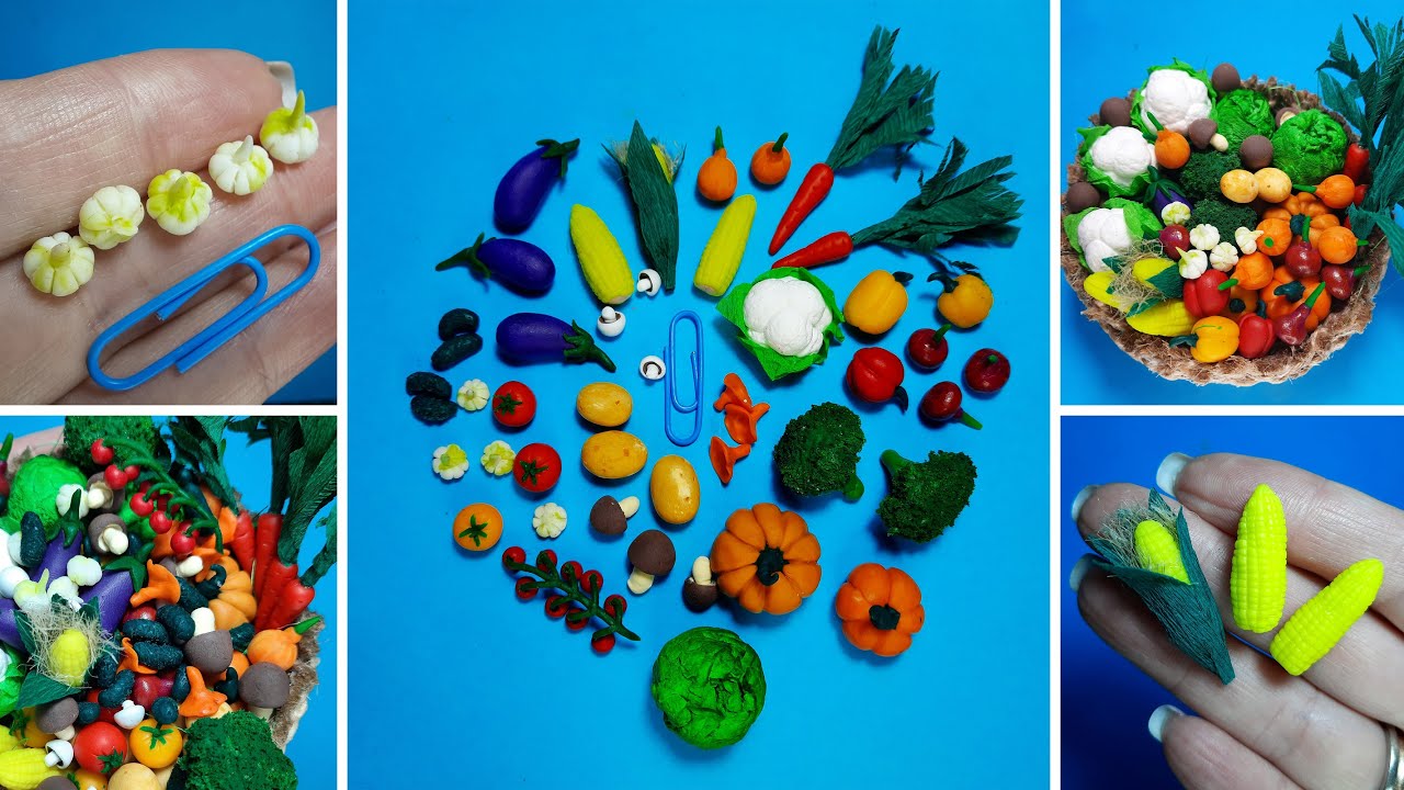 DIY Harvest in a Dollhouse. How To Make Polymer Clay Miniature ...