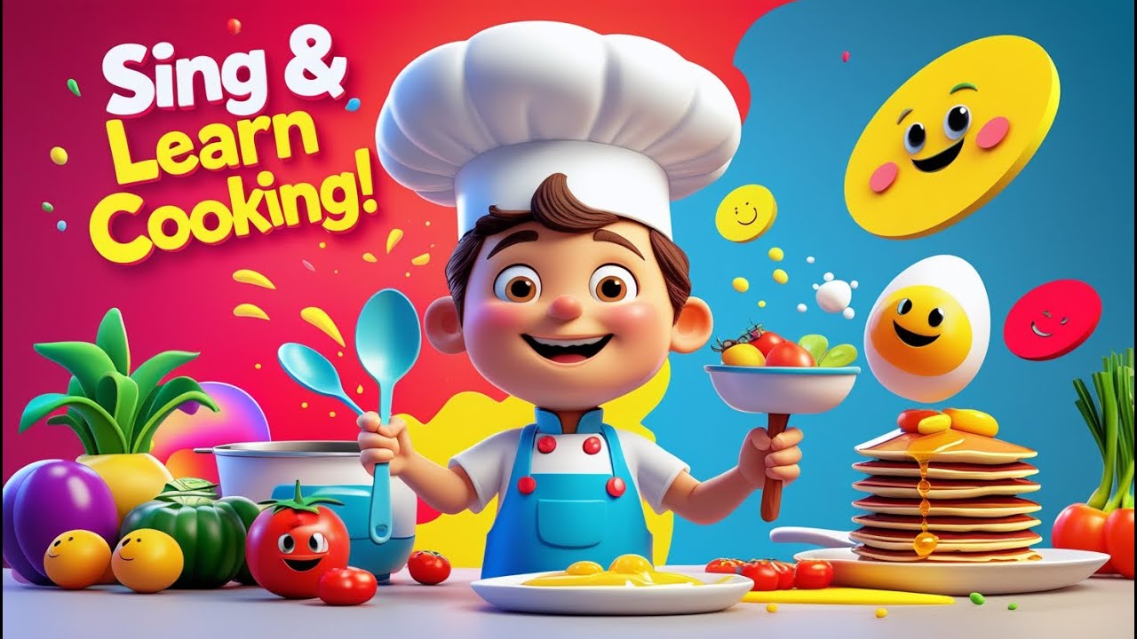 🎶 Sing and Learn Cooking with Fun Rhymes 🍳 | Educational Song for Kids ...
