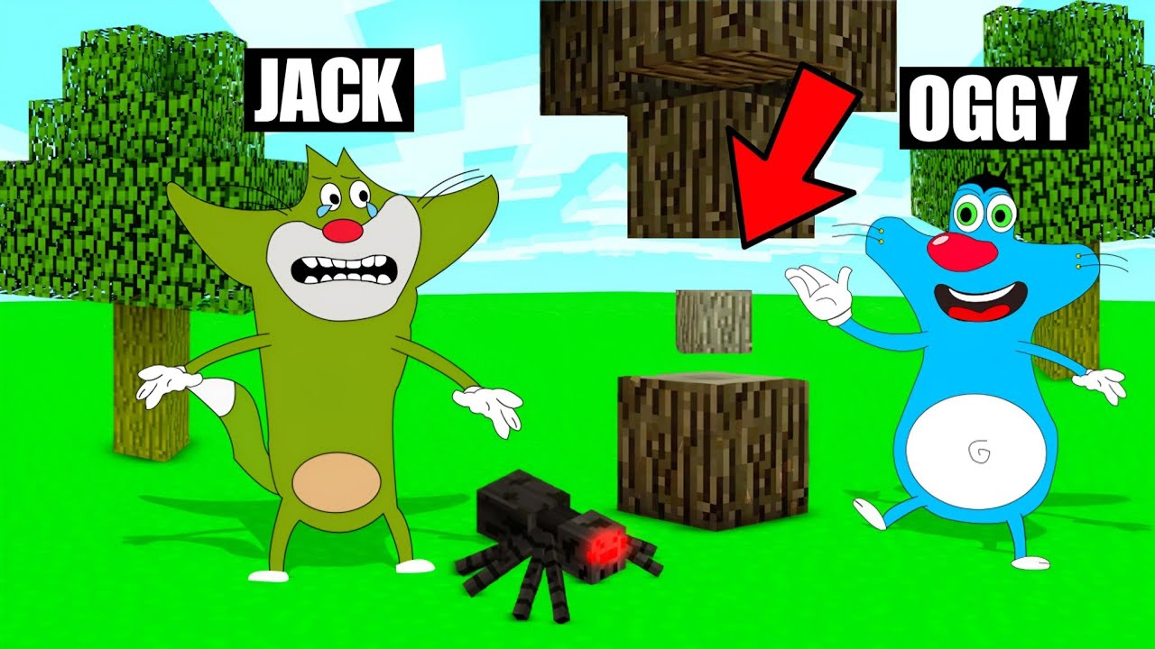 OGGY SURVIVE THE MINECRAFT WORLD WITH JACK | OGGY GAME - YouTube