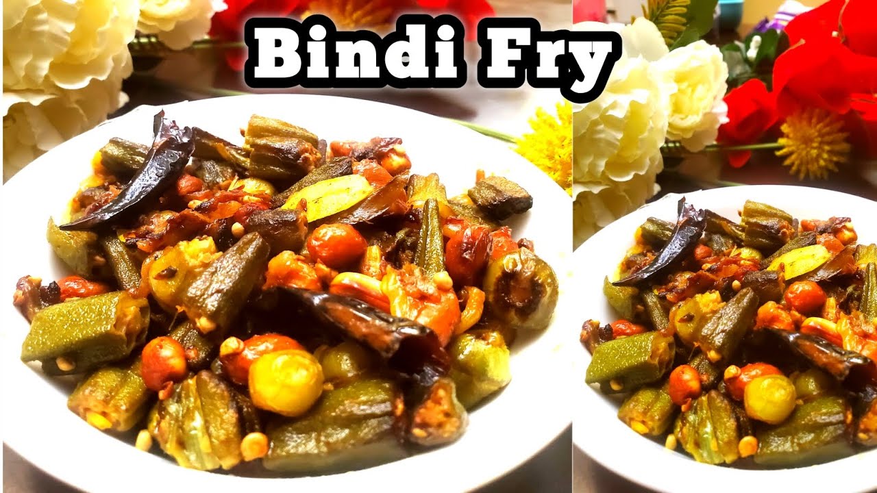 Ladies Finger Recipie | Bindi Fry | Vegetarian | Bindi Curry ...