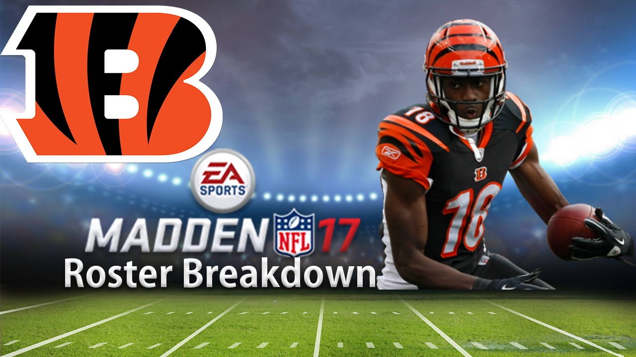 Madden 17 Official Ratings- Cincinnati Bengals - YouTube