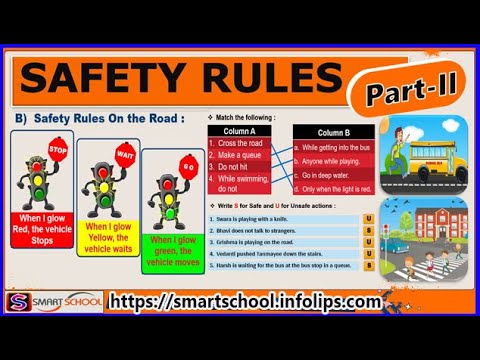 Safety Rules-Part-II by Smart School | Know about safety rules | safety ...
