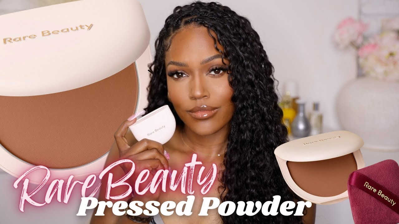 NEW* RARE BEAUTY TINTED PRESSED POWDER REVIEW & TRY ON - YouTube
