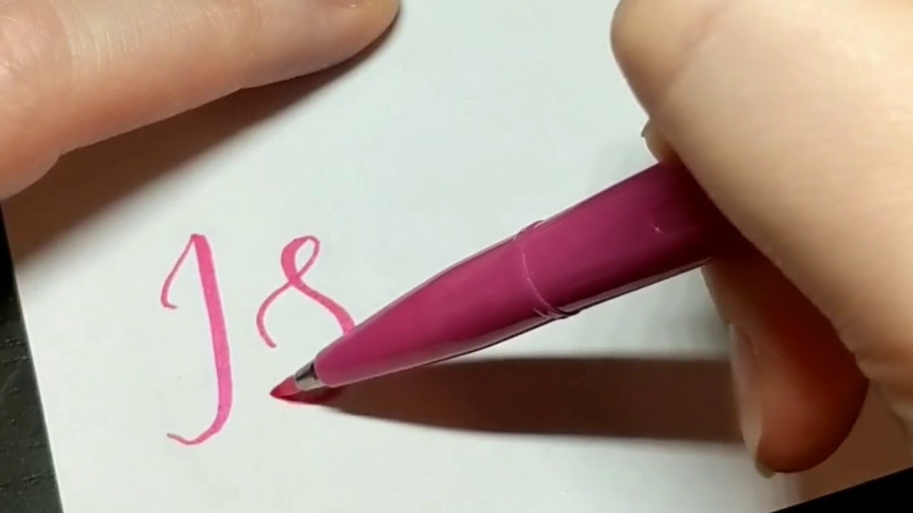 Isabella - modern calligraphy name - YouTube