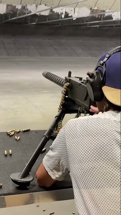 Shooting Browning M1919 Machine Gun #shorts - YouTube