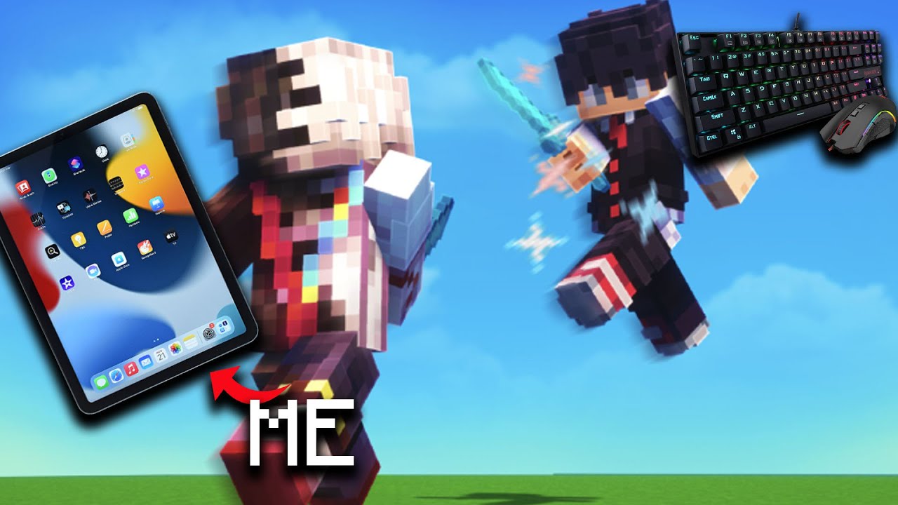 Playing Minecraft Mobile PVP For The First Time - YouTube