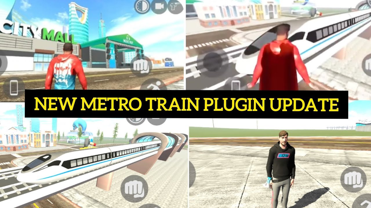 Indian Bike Driving 3D Plugin New Update 🤯 🔥| New City+Metro Train Cheat Code 🤩 ...