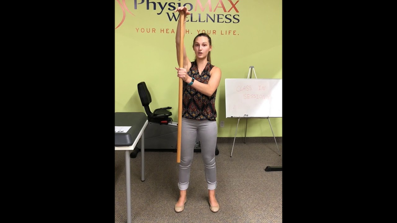 Assisted Wand Shoulder Flexion - YouTube