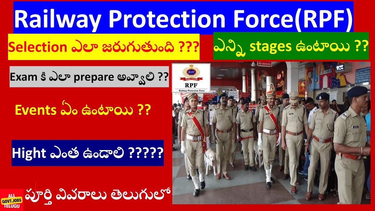 Railway Protection Force Recruitment || RPF Selection procedure & Exam ...