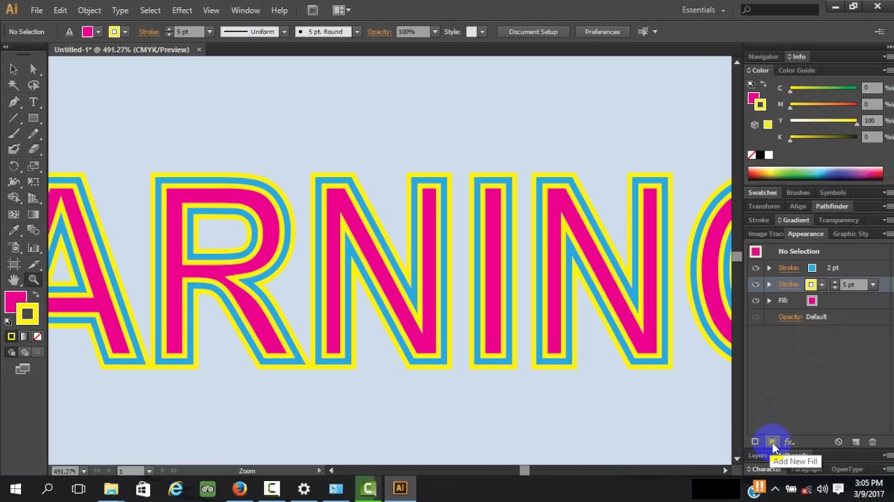 Use of appearance and distrot transform tool - YouTube