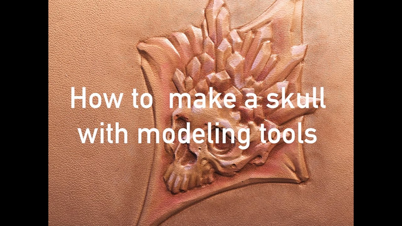 How to make a skull with modeling tools - YouTube