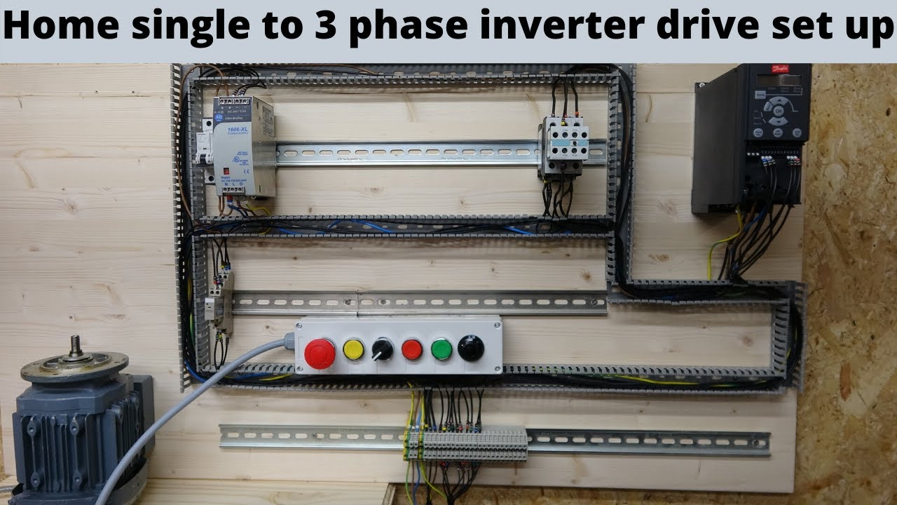 Single Phase To 3 Phase VFD Drive Home Setup English YouTube Single Phase To 3 Phase VFD Drive Home Setup English YouTube