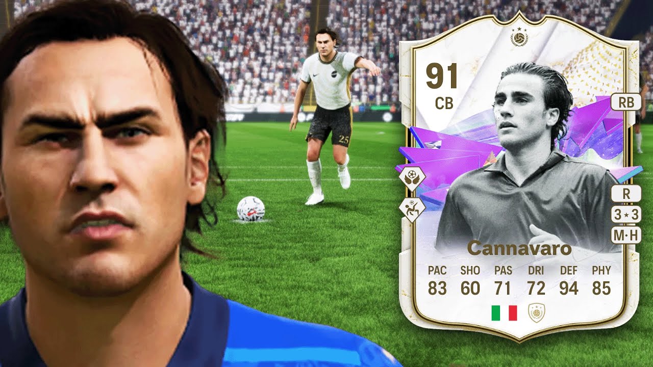 91 FUTURE STARS ICON FABIO CANNAVARO SBC PLAYER REVIEW | EA FC 24 ...