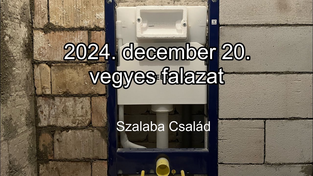 2024. december 20. vegyes falazat - YouTube