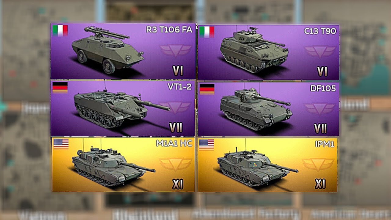 All New Tanks in Update "Freedom Fighters" in War Thunder Mobile - YouTube