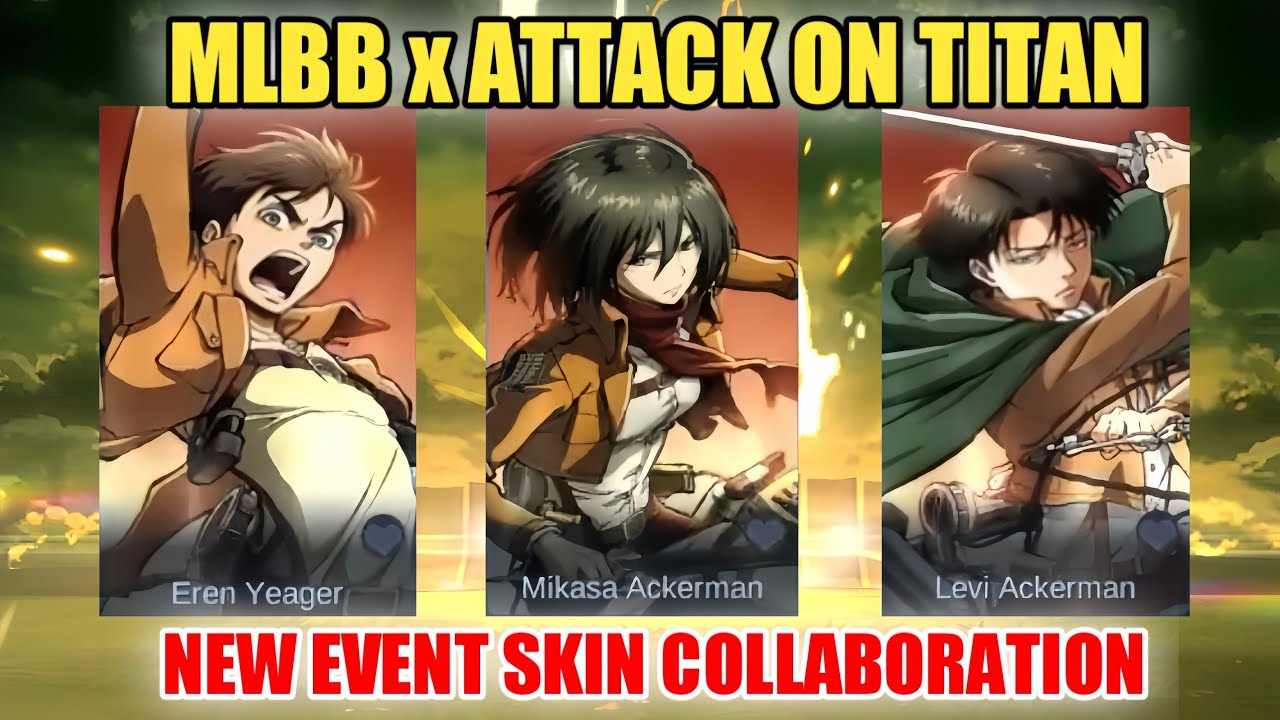 MLBB x ATTACK ON TITAN SKIN COLLABORATION | NEW EVENT NEW SKIN | Mobile ...