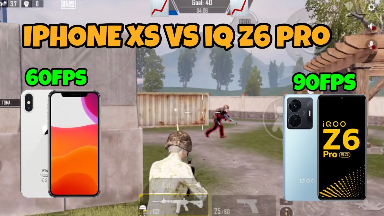 IPHONE XS VS IQ Z6 PRO | 60FPS VS 90FPS|BGMI 1v1 TDM SUBSCRIBERS - YouTube