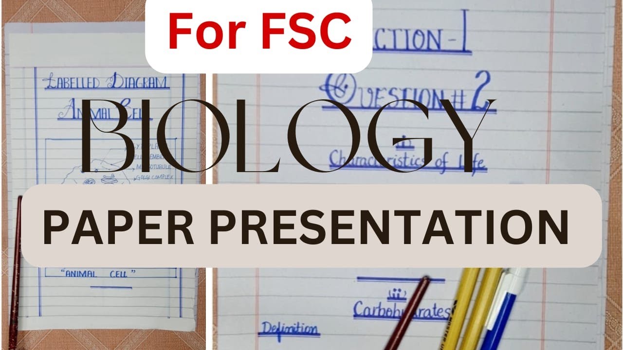 FSC BIOLOGY paper presentation | For part 1 and part 2 - YouTube