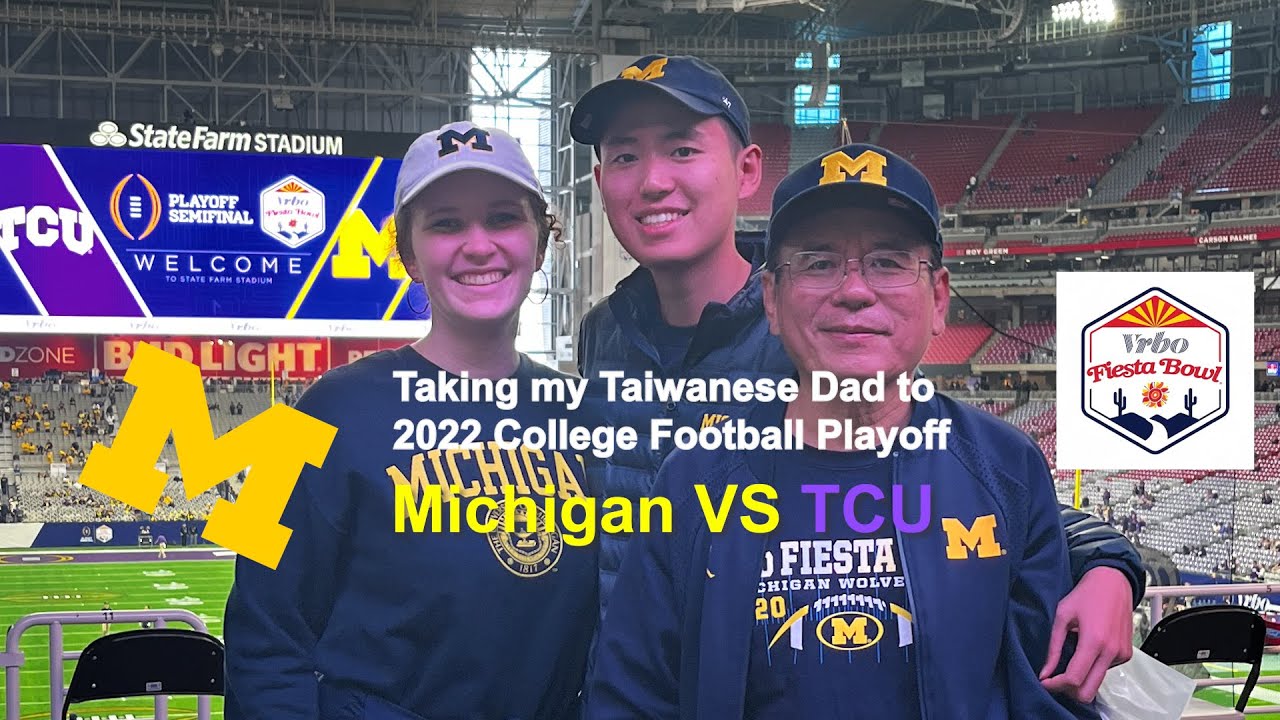 CFP Vlog | College Football Playoff 2022 Fiesta Bowl Michigan vs TCU ...