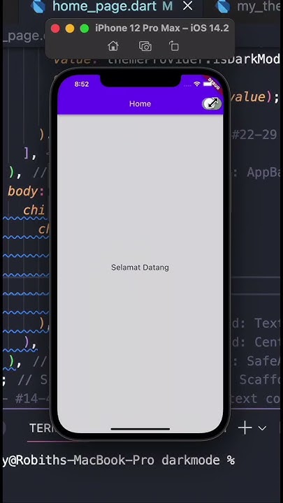 Flutter Darkmode Flutterwidgets Darkmode Tutorial Youtube