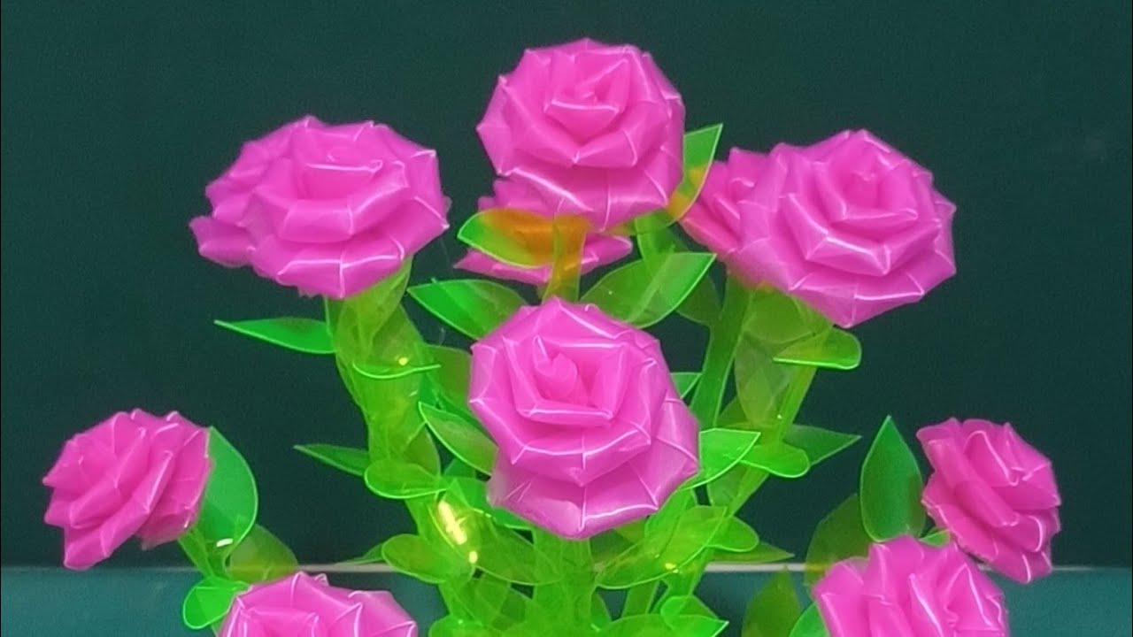 Plastic Soda Bottle Rose