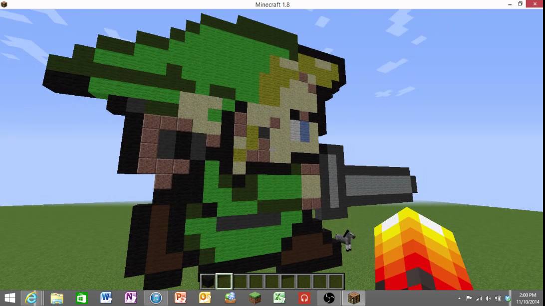 Minecraft! - Link pixel art - YouTube