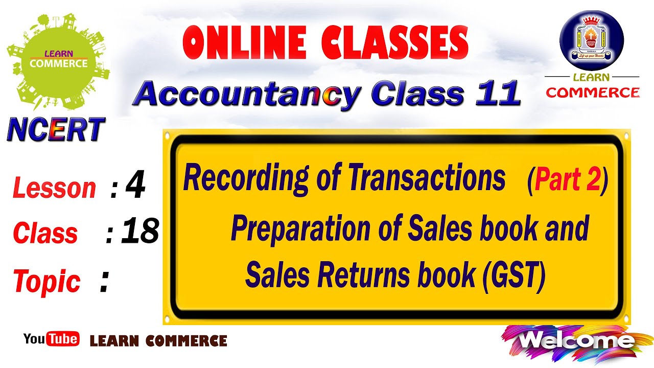 Recording Of transaction (Part 2) | Preparation of Sales book & Sales ...