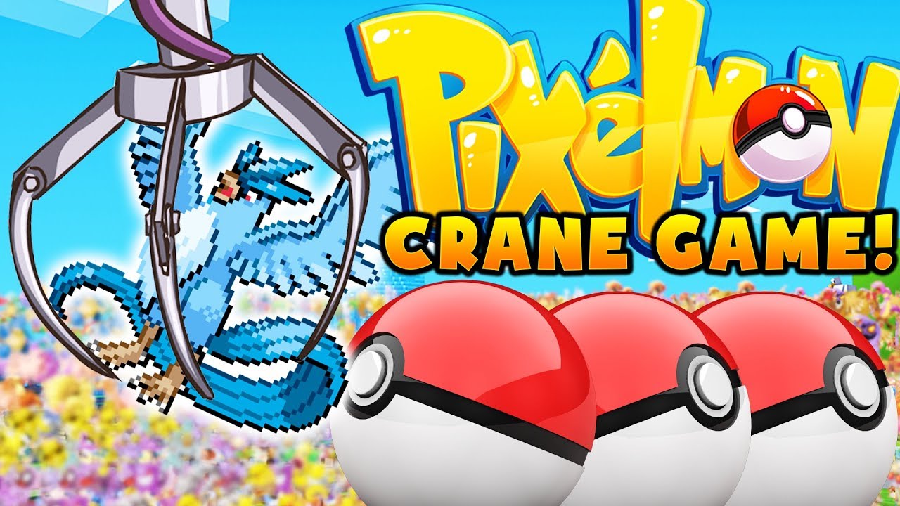 OVERPOWERED LEGENDARY POKEMON CRANE GAME CHALLENGE - MODDED MINECRAFT ...