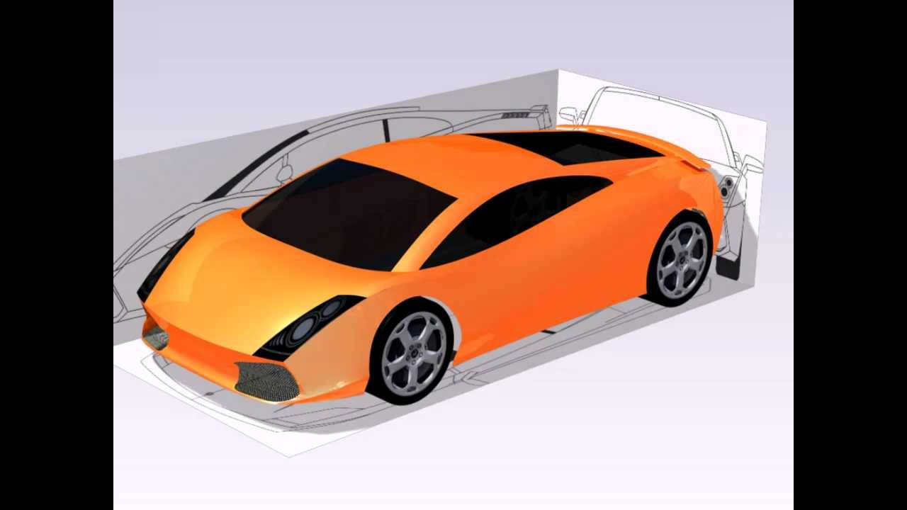 Lamborghini Gallardo with SolidWorks - YouTube
