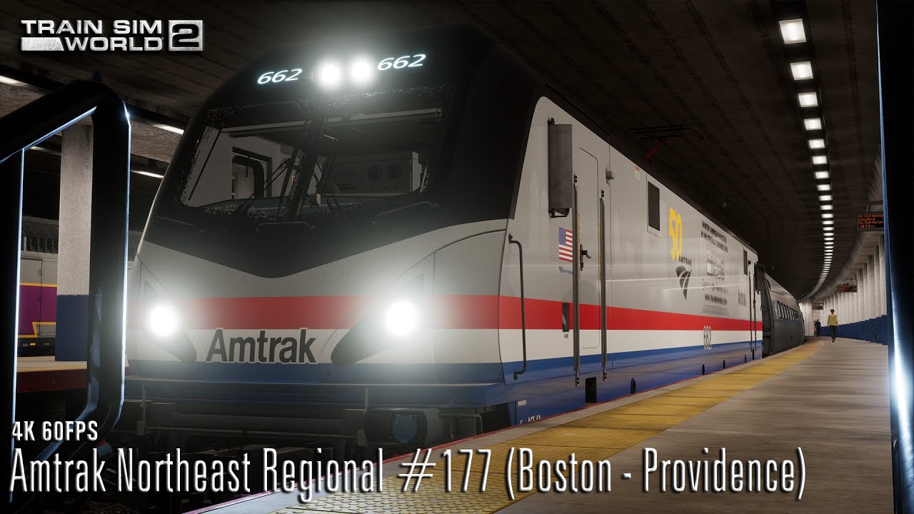 Amtrak Northeast Regional #177 (Boston - Providence) - Boston Sprinter ...