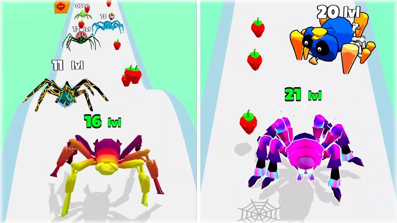 Insect Evolution MAX LEVEL of Game | Update - New Spiders - YouTube