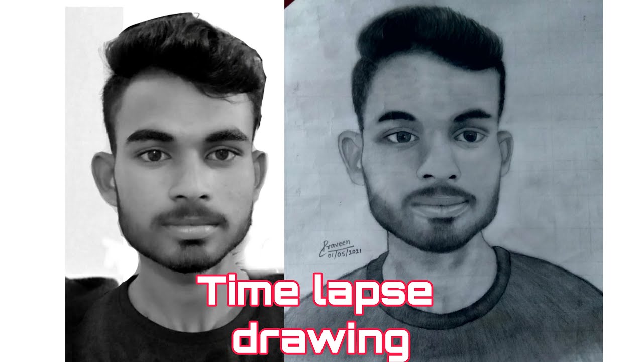 Pencil drawing time lapse - YouTube
