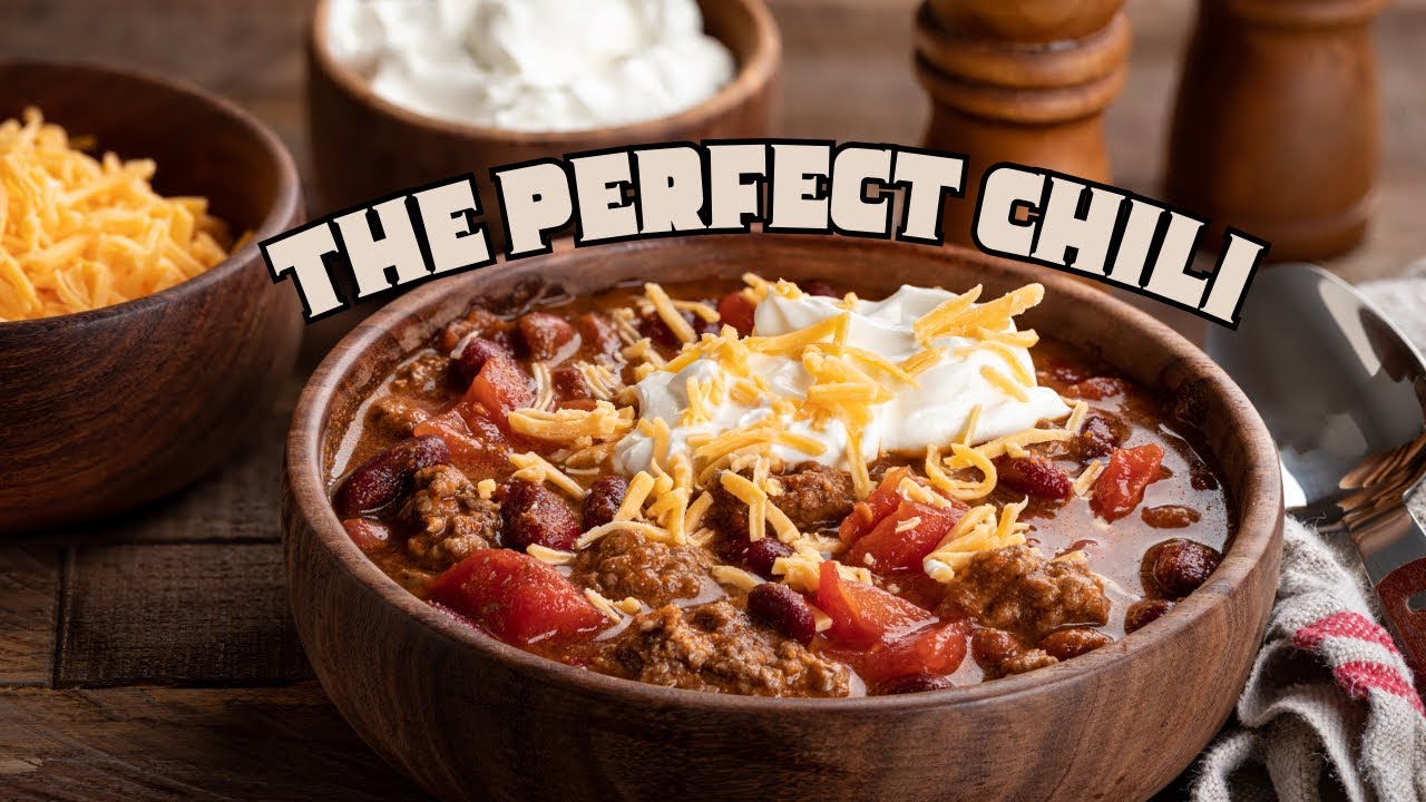 The perfect Chili Recipe for a cold fall day - YouTube